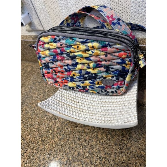 lug | Bags | Lug Coupe Crossbody Bag Floral Bloom Quilted Shoulder Belt ...